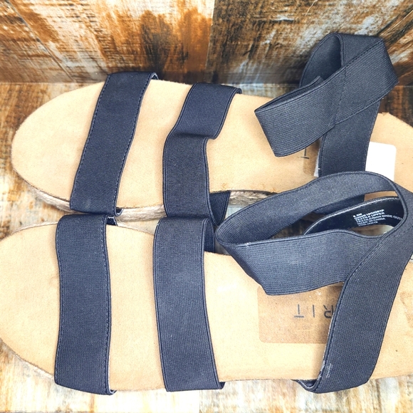 Shoes | Espirit Gigi Shoes Sandals Platform Espadrille Wedge Black ...